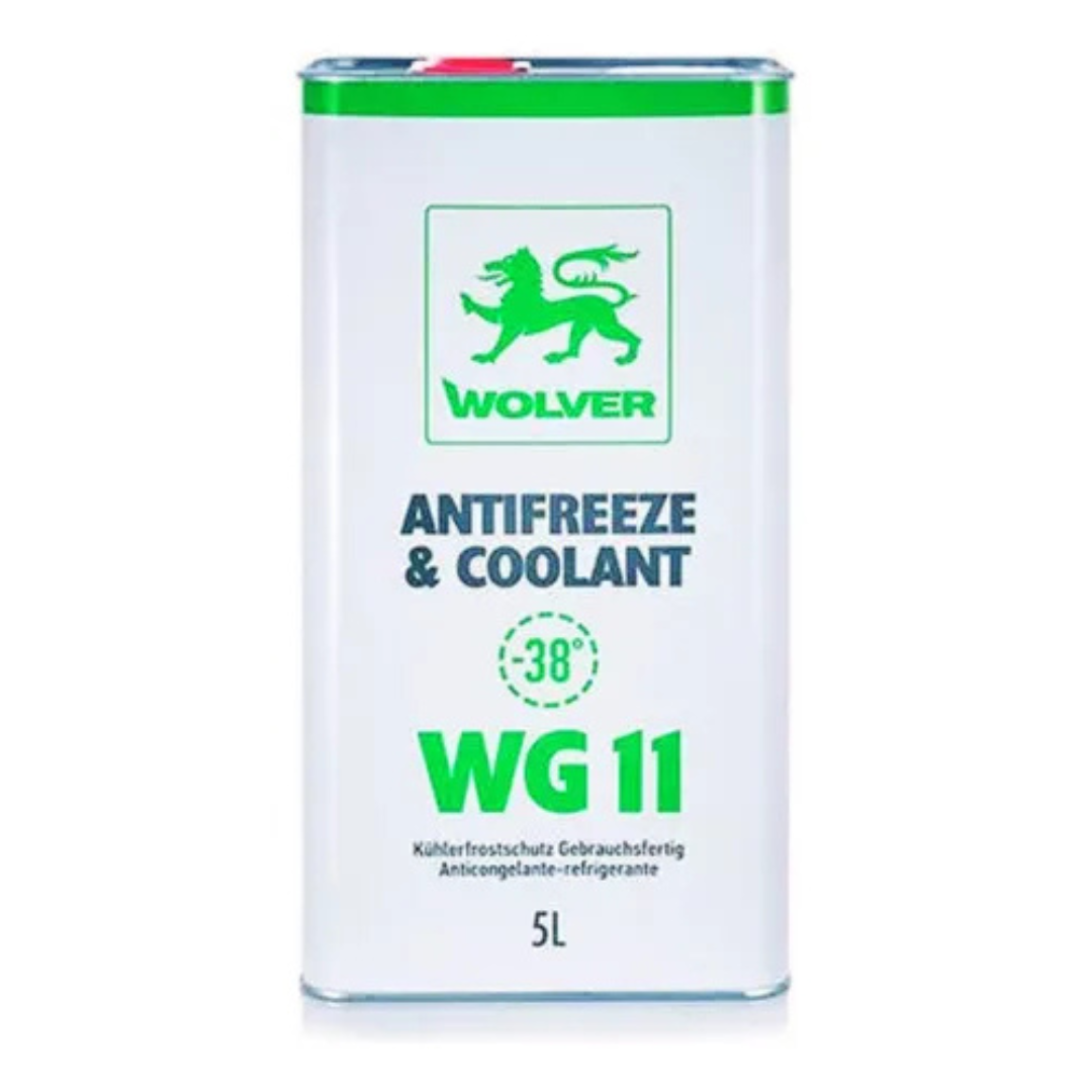 Refrigerante Anticongelante WG11 Verde 50/50 Wolver 5Lts.